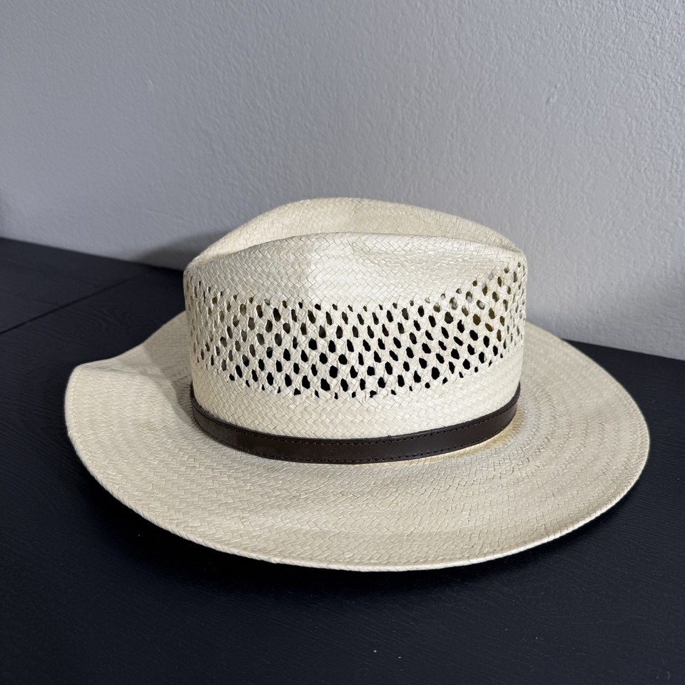 Stetson - Digger Shantung Straw Outback Hat | eBay