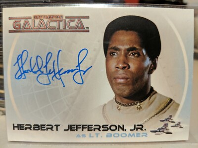 Complete Battlestar Galactica Herbert Jefferson Jr. A9 Autograph as Lt ...