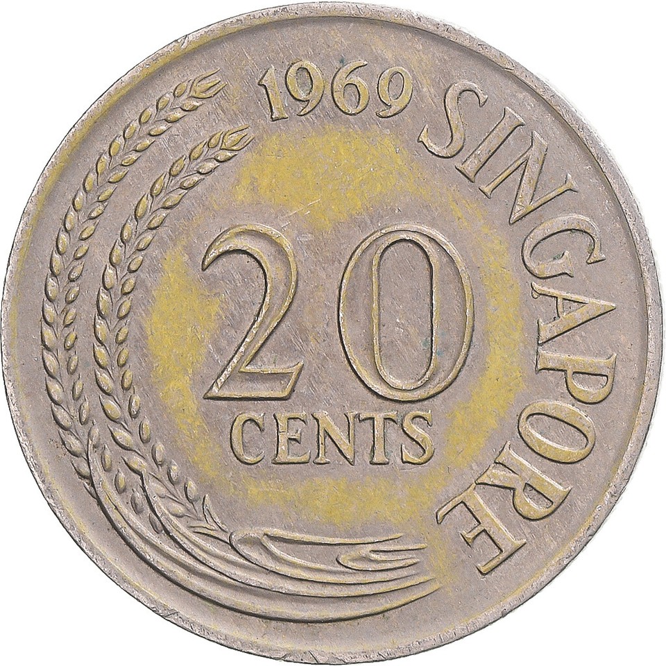 [#1343831] Coin, Singapore, 20 Cents, 1969 | eBay