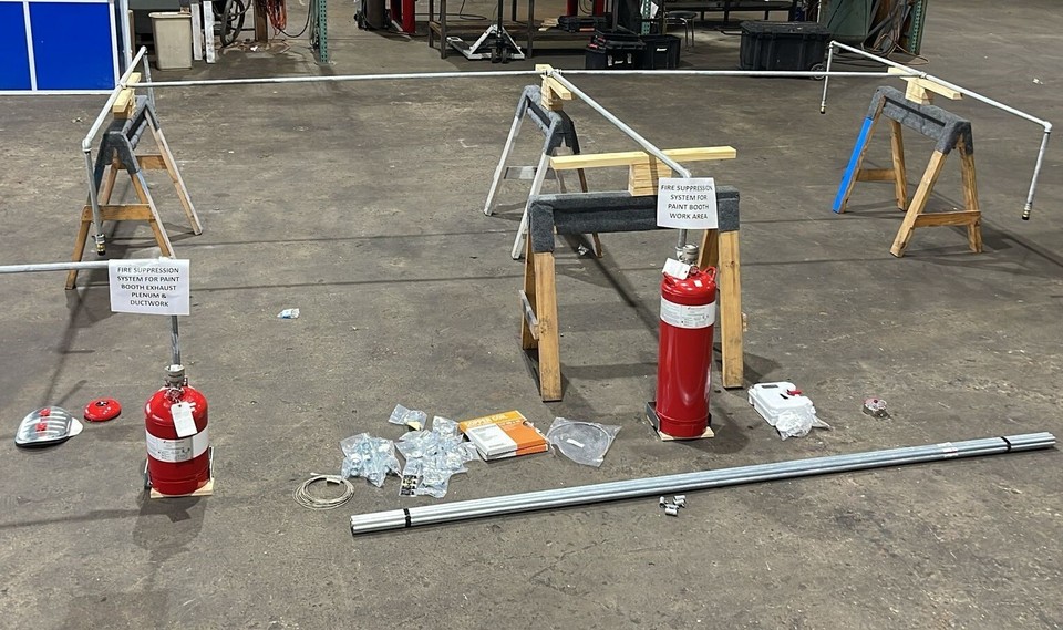 PAINT BOOTH FIRE SUPPRESSION SYSTEM KIT | eBay