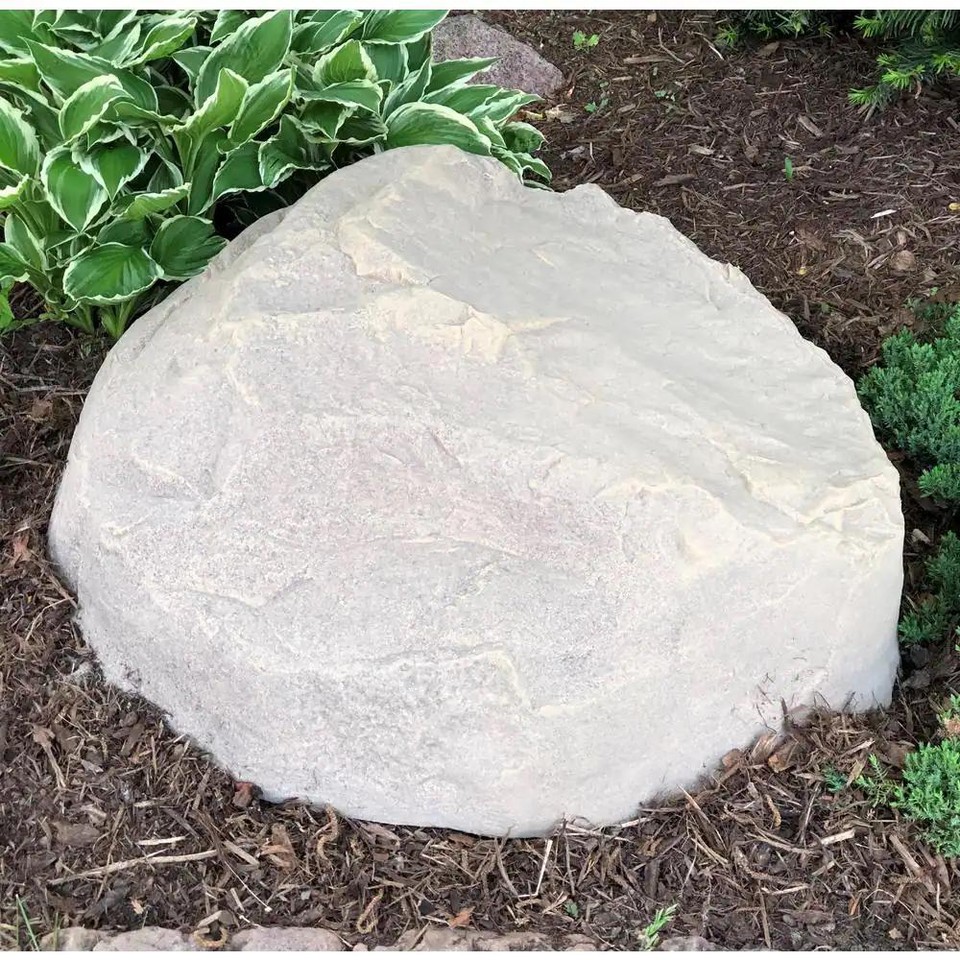 Dekorra Fake Rock Cover Irrigation Valve/Box Septic Manhole Lid 32 in x ...