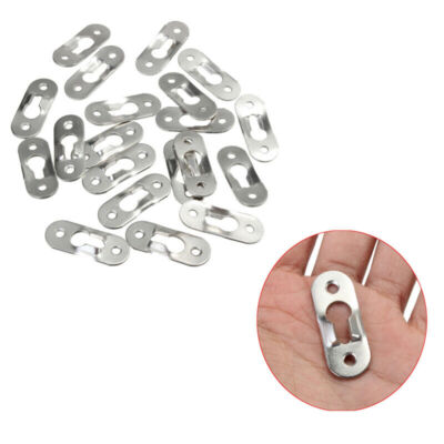 40x Single Hole Hanging Plates Metal Keyhole Hangers Keyhole Hanging ...