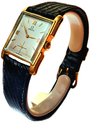 Vintage OMEGA Square Dress Watch – Solid 18k Gold – Manual Wind – 30,g ...