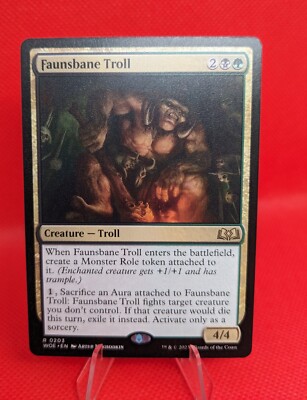 MTG Faunsbane Troll 203 Wilds of Eldraine Magic | eBay