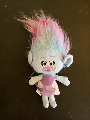 Hasbro Trolls Princess Poppy Plush Stuffed Animal 9" Purple/Blue | eBay