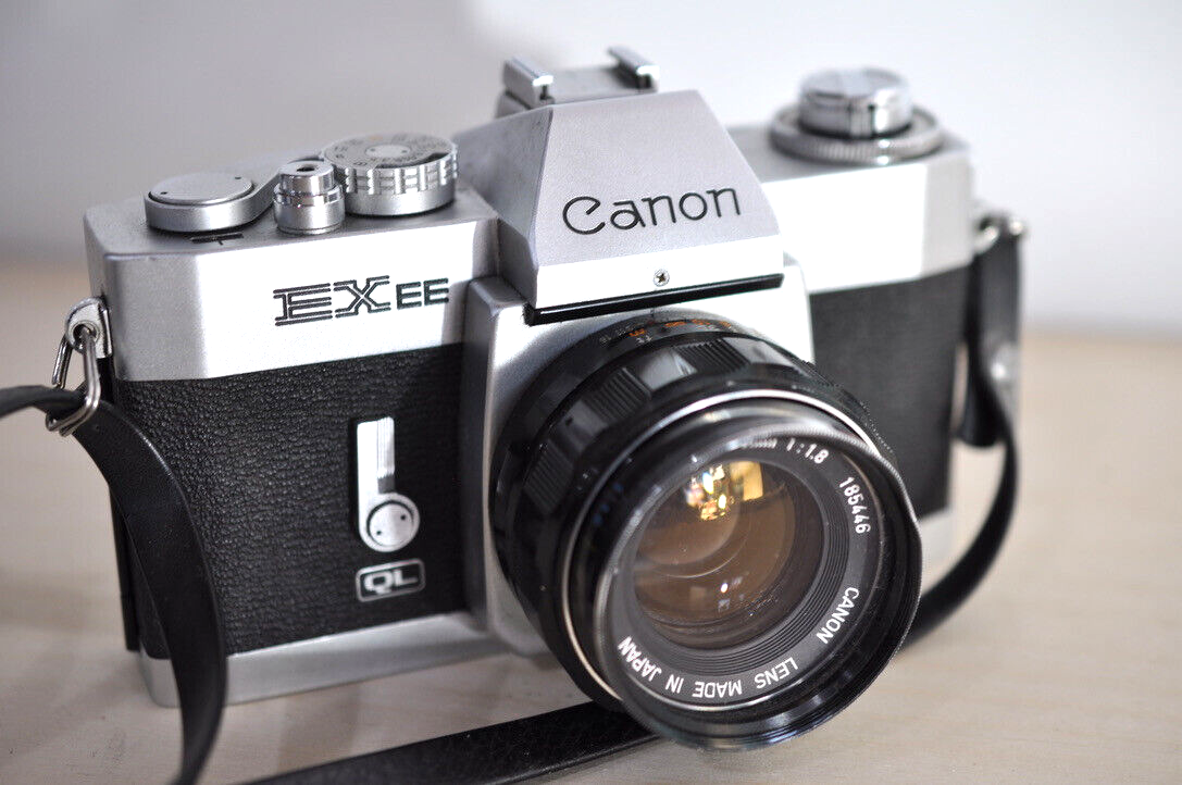 Canon EX-EE camera SLR with Canon EX 1.8/50mm Lens | eBay
