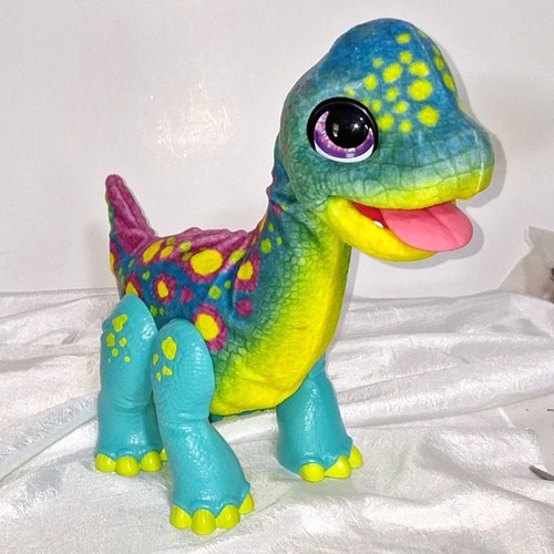 FurReal Friends Dinosaur Automated Interactive Plush Robot Toy Snackin ...
