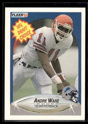 1990 Fleer Andre Ware Rookie Detroit Lions #103 | eBay