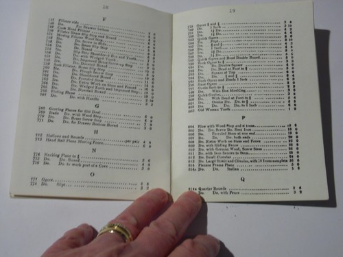 William Chapple,Plane Manufacturer,Revised list of tools 1876 ...