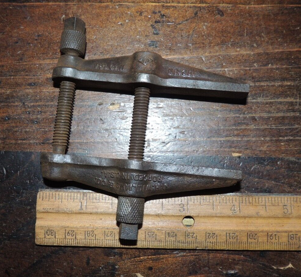 RARE VINTAGE J.H. Williams Co. VULCAN No. 301 MACHINIST Parallel Clamp ...