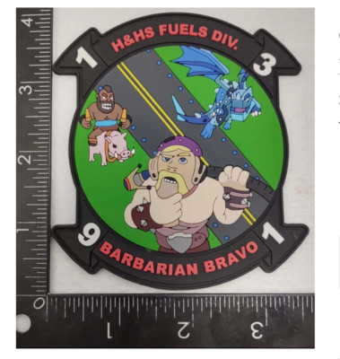 MILITARY H&HS NEW RIVER FUELS BRAVO 1391 PVC HOOK & LOOP PATCH | eBay