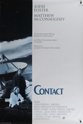 Contact - original movie poster 27x40 - 1997 Matthew McConaughey | eBay