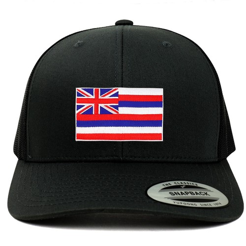New Hawaii State Flag Embroidered Patch Retro Trucker Mesh Cap - FREE ...