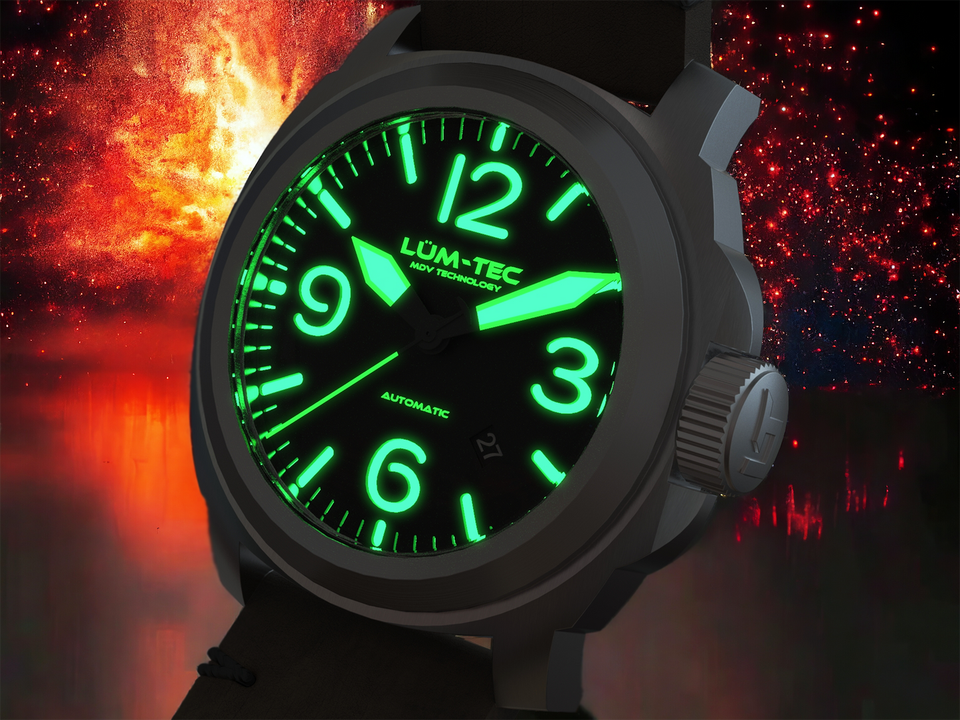 Lum-Tec Mens Watch M93 Automatic Swiss 28,800BPH With Hacking and Hand ...