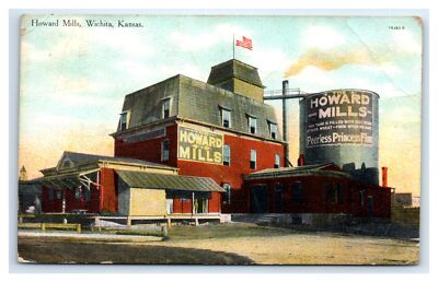 1912 Wichita, KS Postcard- THE HOWARD MILLS Peerless Princess Flour | eBay