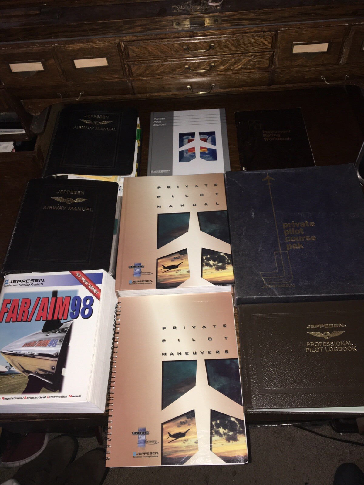 Lot Of 9 Jeppesen Course Aviation Books | eBay