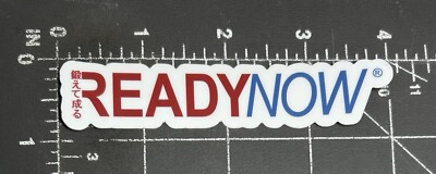 ReadyNow Ready Now Japanese Water Bottle Automobile Car Bumper Sticker ...