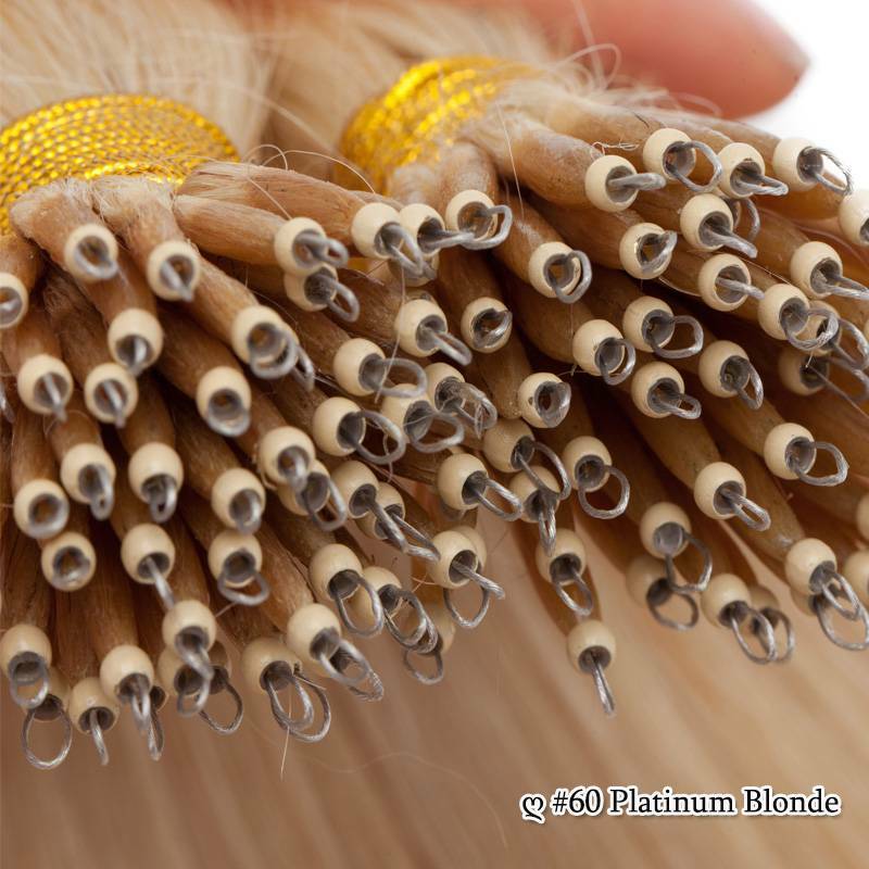 Invisible Rings Nano Rings 2.5mm Links Beads Tip 100 Real Human Hair ...