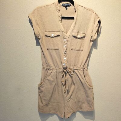 Derek Heart Romper Tan Size Medium | eBay