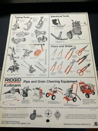 VINTAGE RIDGID TOOL TWO YEAR PIN UP GIRL CALENDAR 1981 -1982 PAPER ...