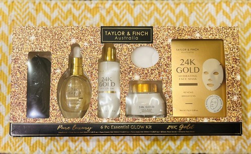 Taylor & Finch Australia - 6 Pieces Essential GLOW Kit Pure Luxury 24K ...