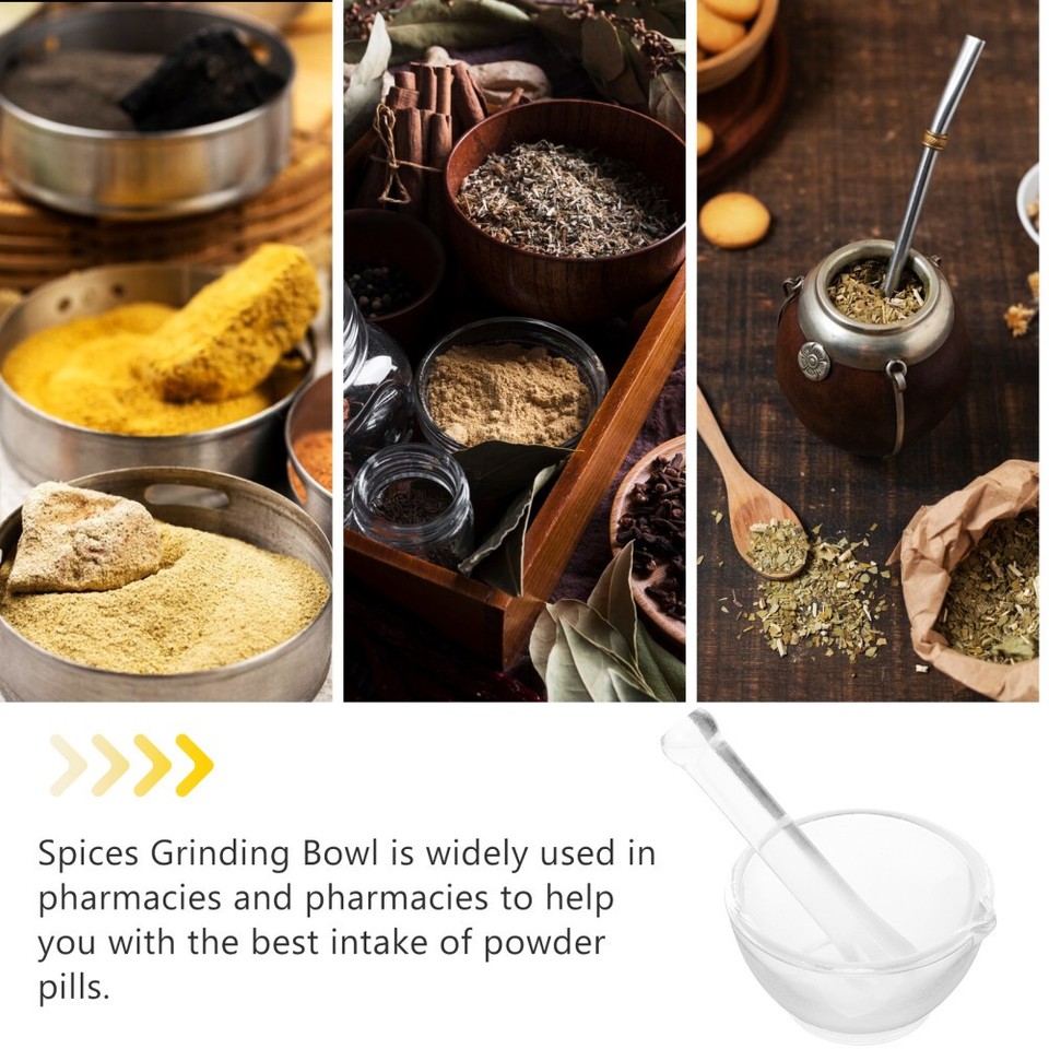 Pills Crush Pot Medicine Crusher Mineral Pigment Grinding Pestle | eBay UK