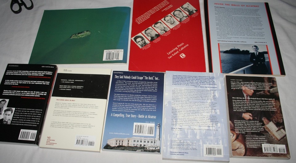 8 Alcatraz book lot prison San Francisco Bay escape The Rock | eBay