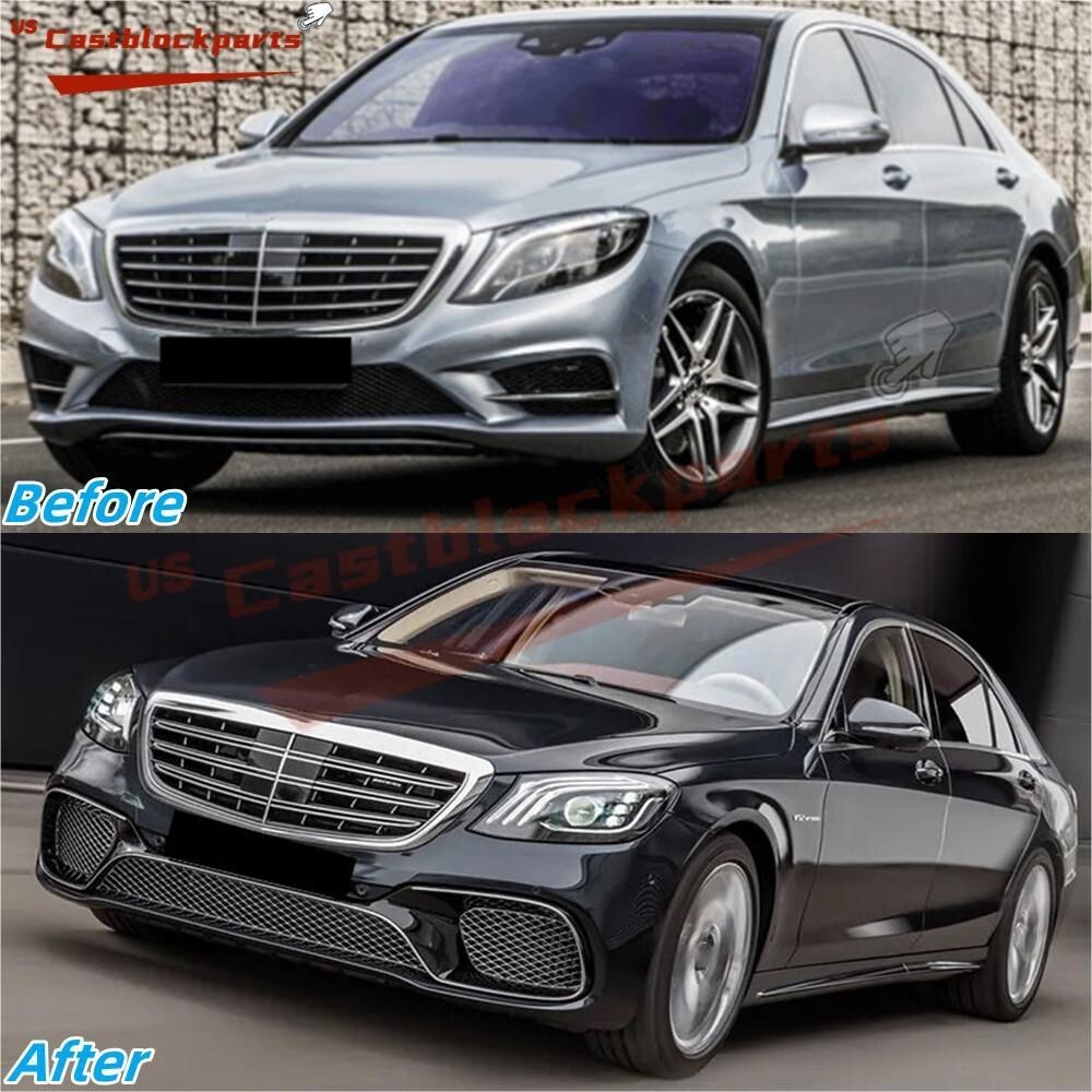 For Mercedes W222 S550 S650 Upgrade 18+ S65 AMG Style Front Bumper W ...