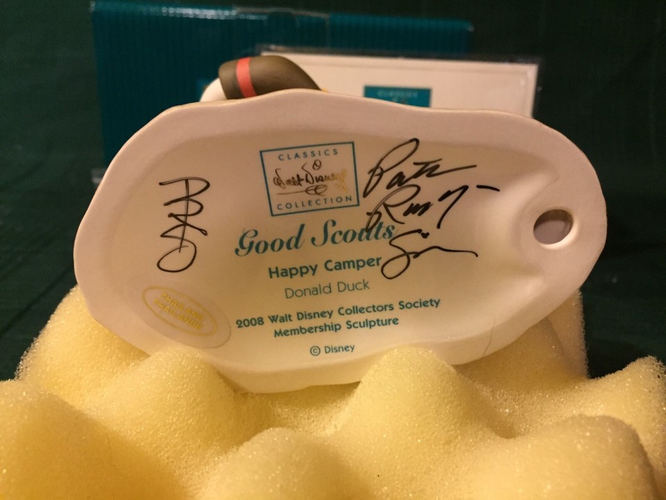 WDCC Good Scouts - Donald Duck "Happy Camper" Signed - New in Box | eBay