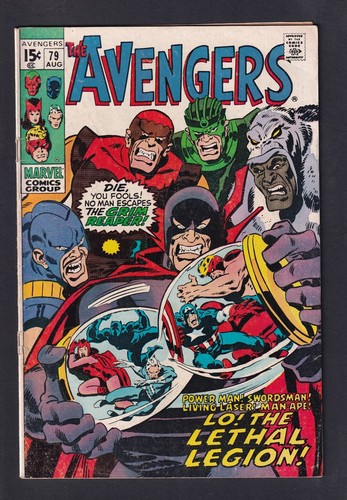 Avengers #79 1st Cover appearance Lethal Legion! Marvel 1970 | eBay
