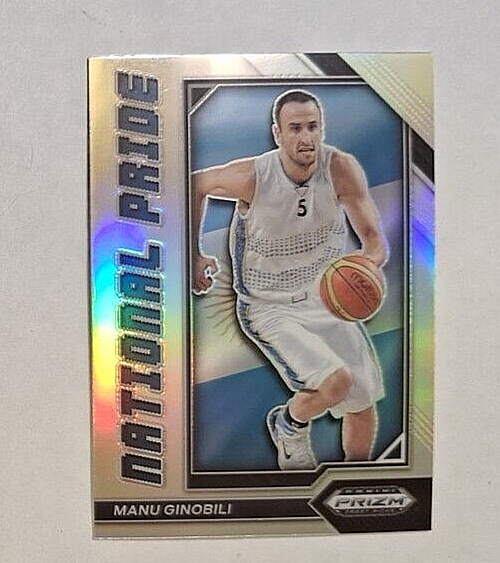 2023 Panini Prizm Draft National Pride SILVER SSP #6 Manu Ginobili ...