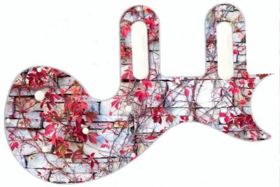 Pickguard Epiphone Les Paul SL Graphical Graphic Scratchplate Pink Ivy ...