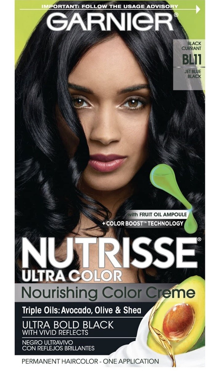 Jet Black Hair Color Garnier Garnier Nutrisse Ultra Nourishing Hair