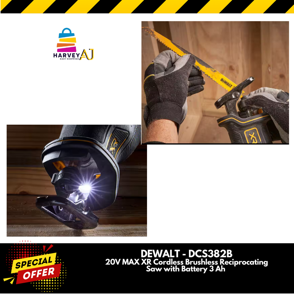 DeWalt DCS382B 20V MAX XR Brushless Cordless Reciprocating Saw with ...