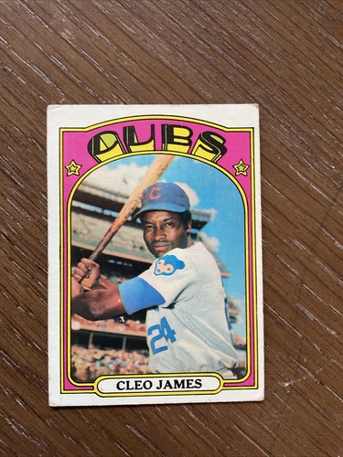 Cleo James 1972 Topps #117 Chicago Cubs Vintage Baseball Card | eBay