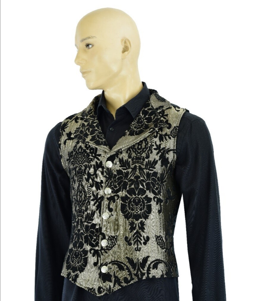 VICTORIAN GENTLEMAN'S ARISTOCRAT VEST TAPESTRY/STYLISH CASUAL VEST/BK ...