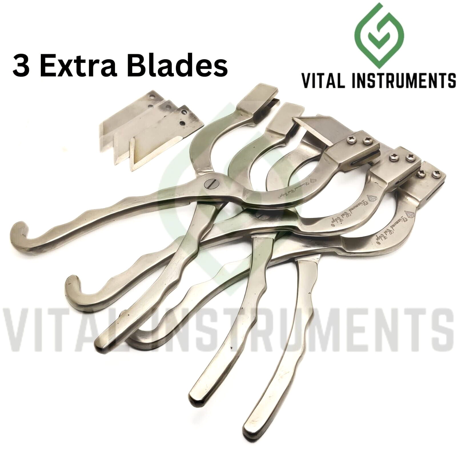 3 Pcs Newberry Castrating Knife Cattle Bull Castration Livestock ...