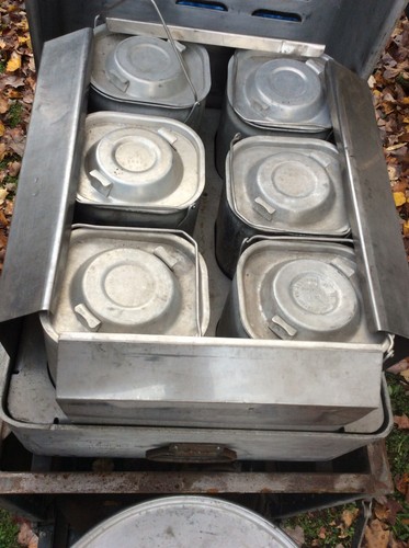 US MILITARY SURPLUS KITCHEN M59 FIELD RANGE OVEN WITH BURNER / POTS ...