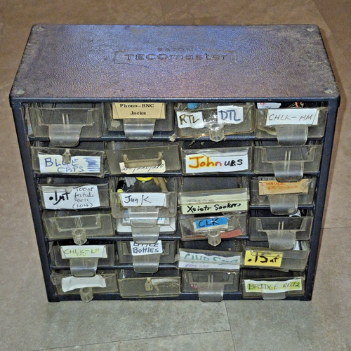 VINTAGE COMPONENTS AND PARTS LOT WITH CABINET / STORE CLOSING | eBay