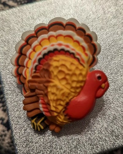 HALLMARK Signed Vintage Holiday Brooch Pin 2” Turkey Lucite | eBay