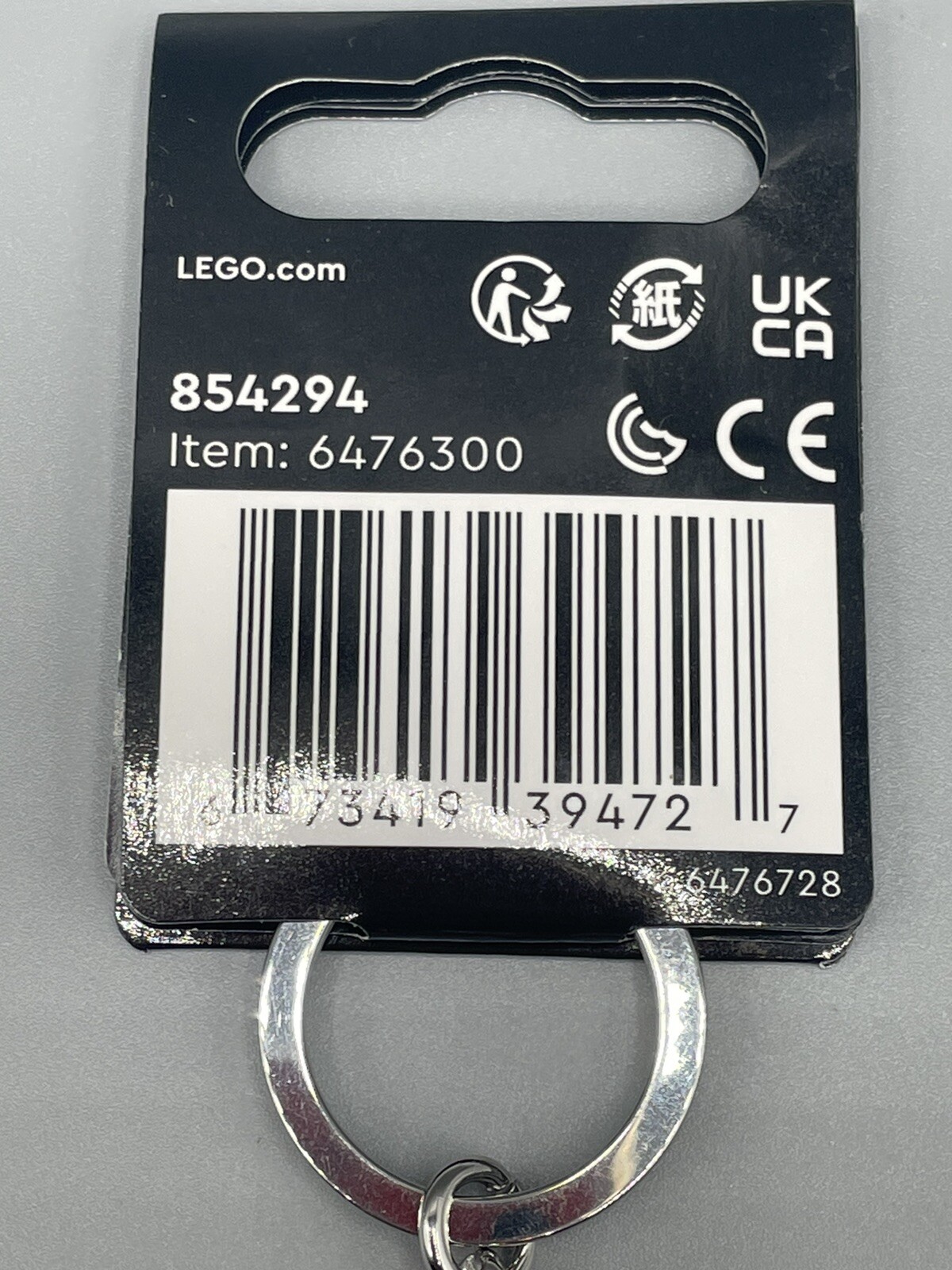 LEGO MARVEL 854294, LOKI Minifigure Keyring Keychain, Metal Ring w ...