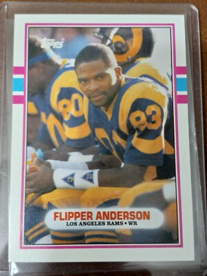 1989 Topps Traded Flipper Anderson #14T Rookie RC Rams | eBay