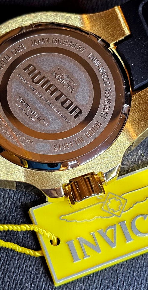 Invicta Purple / black Aviator VH63 Japan mvmt NWT 50mm, none on ebay ...