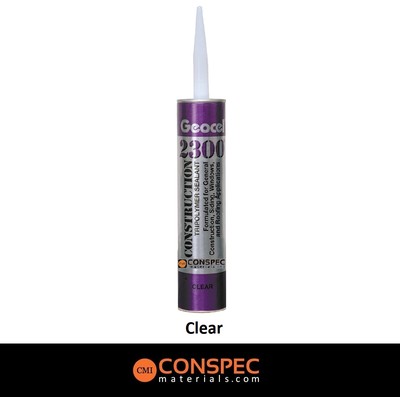 Geocel Sealant 2300 CLEAR Construction Tripolymer Adhesive Caulk 10-oz ...