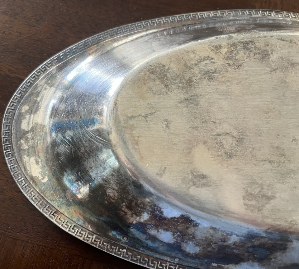 B R S Nickel Silver Platter/Tray Apollo Sheffield Made In US Engraved ...