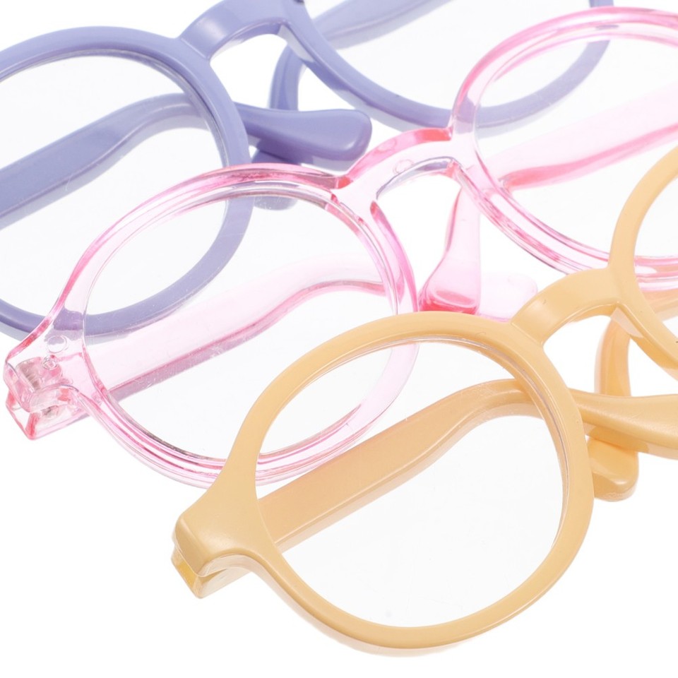 3 Pcs Small Eyeglass Kids Pretend Glasses Decor Eyeglasses Props | eBay ...