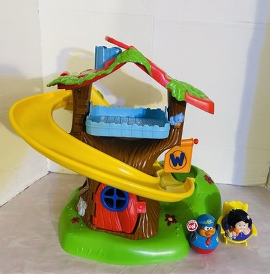 Weebles 2009 Musical Treehouse Slide Playset + 2 Weebles & 1 Rocker ...