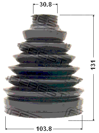 Boot Outer Cv Joint Kit Pvc 103.8X131X30.8 Fits Lexus 04427-0K040 ...