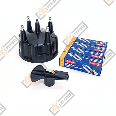 IGNITION CAP + ROTOR + (4) SPARK PLUGS FOR HERCULES 2.7L G1600, CAT ...