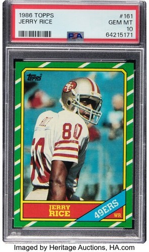 1986 topps 161 Jerry Rice PSA 10 Rookie card | eBay